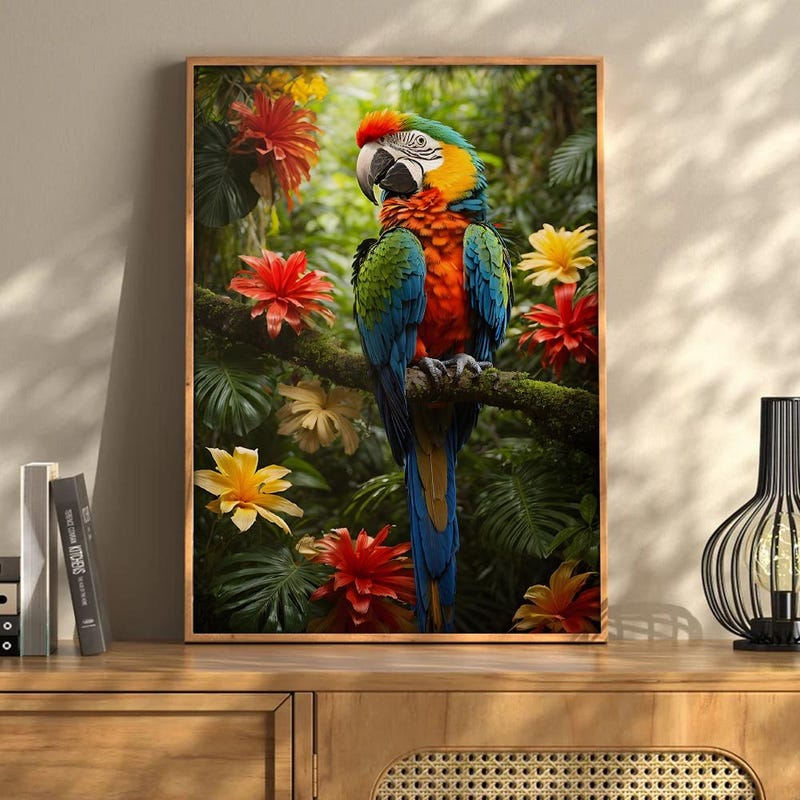 Parrot Poster - Etsy