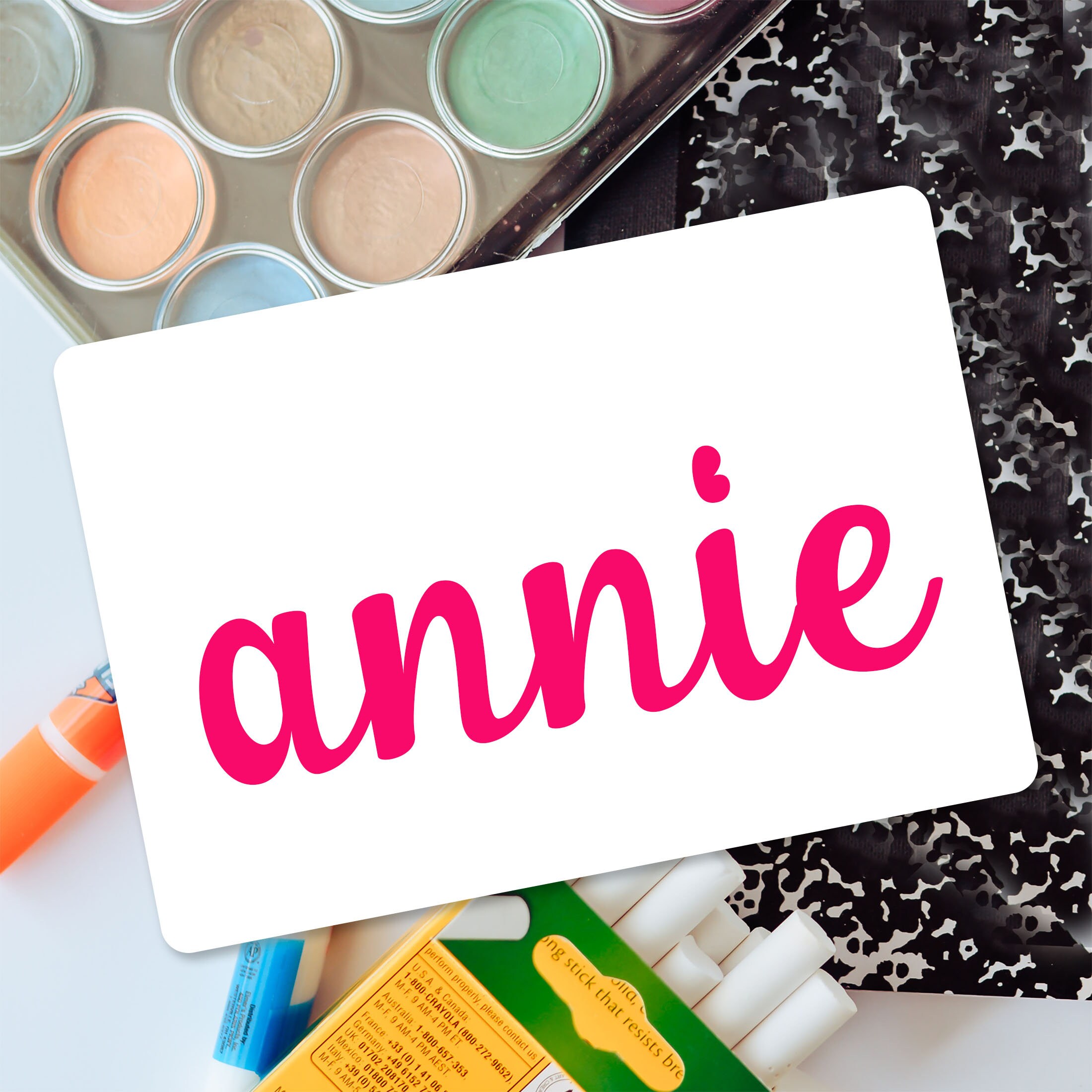 Girl's Name Decal Personalized Preschool Stickers Boys - Etsy Canada