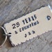 Anniversary Keychain, 25th Anniversary Gift, Anniversary Gifts, Gift ...