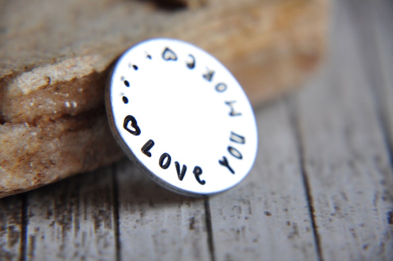 Love You More Pocket Token Token of Love Keepsake - Etsy