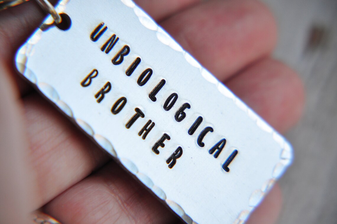 Unbiological Brother Key Chain Gift for Best Friend Gift - Etsy