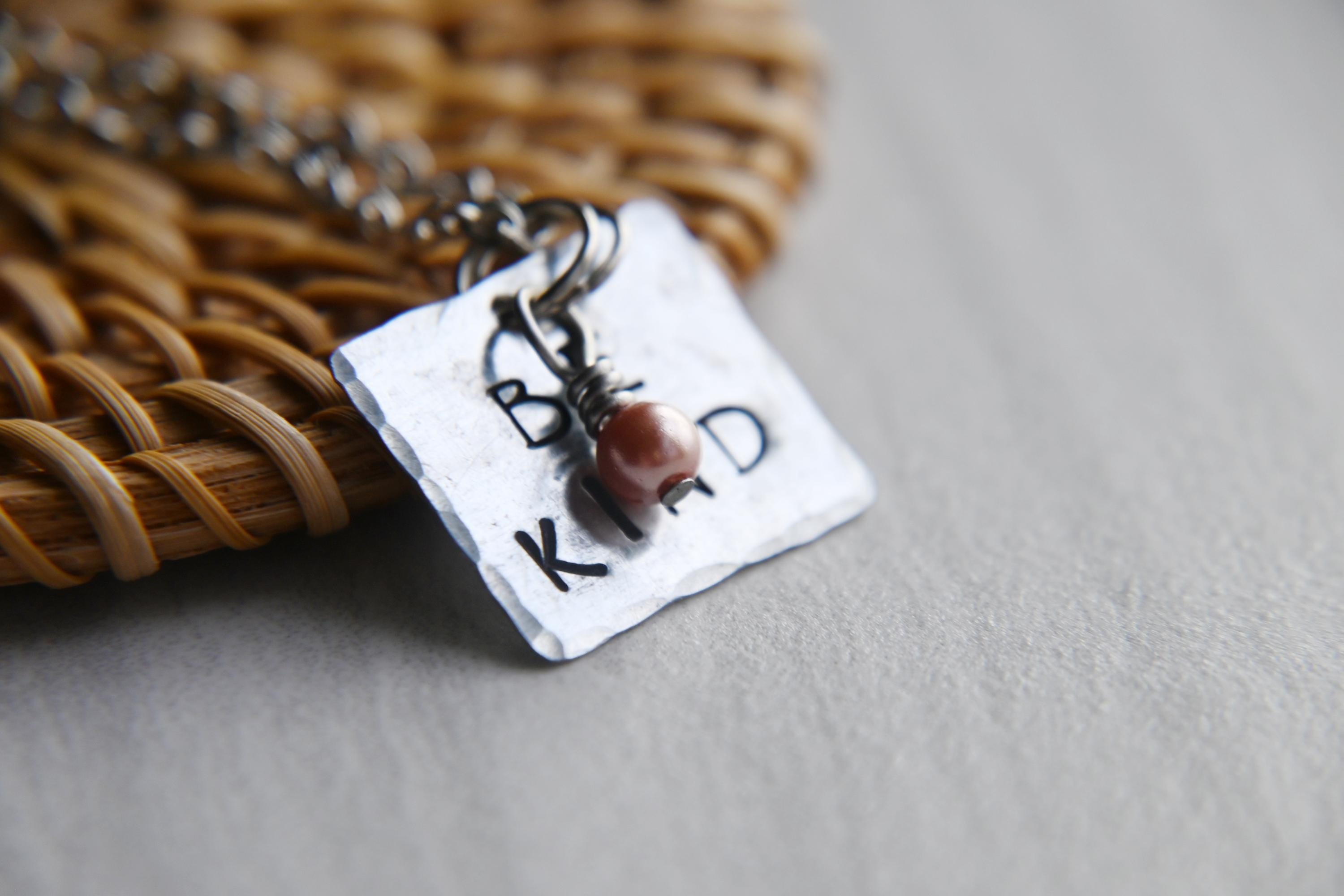 Be Kind, Everyday Necklace, Minimalist Jewelry, Gift for Her - Etsy