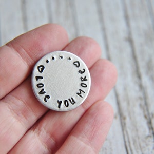 Love You More Pocket Token - Token of Love Keepsake - Anniversary Gift ...