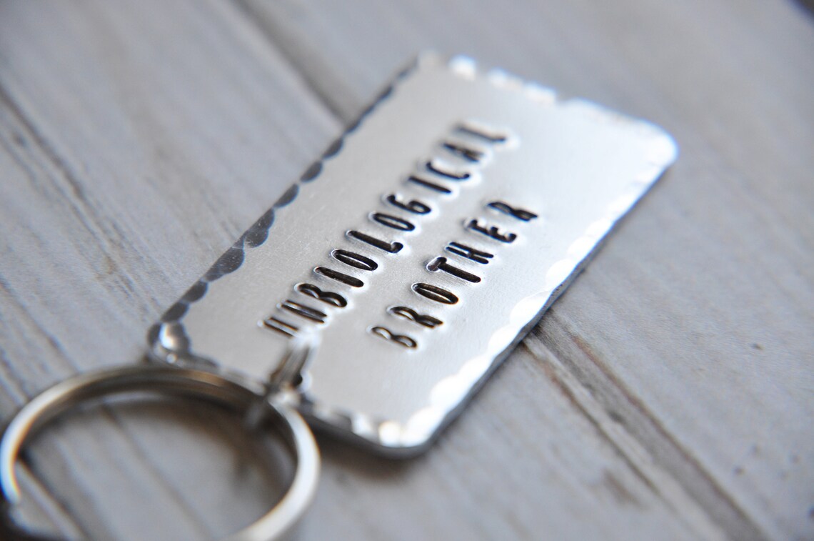 Unbiological Brother Key Chain Gift for Best Friend Gift - Etsy