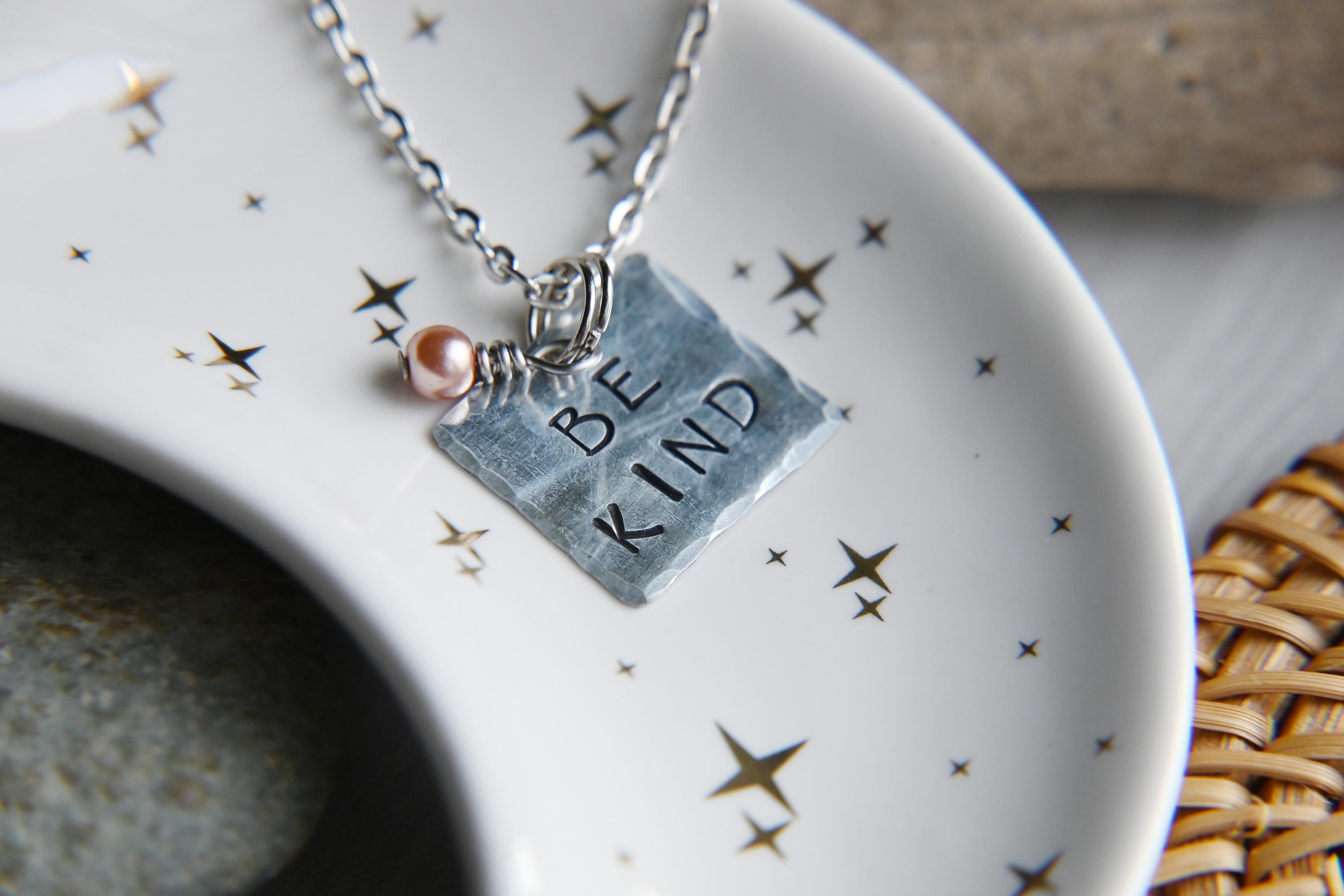 Be Kind, Everyday Necklace, Minimalist Jewelry, Gift for Her - Etsy