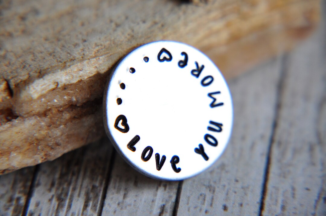 Love You More Pocket Token - Token of Love Keepsake - Anniversary Gift ...