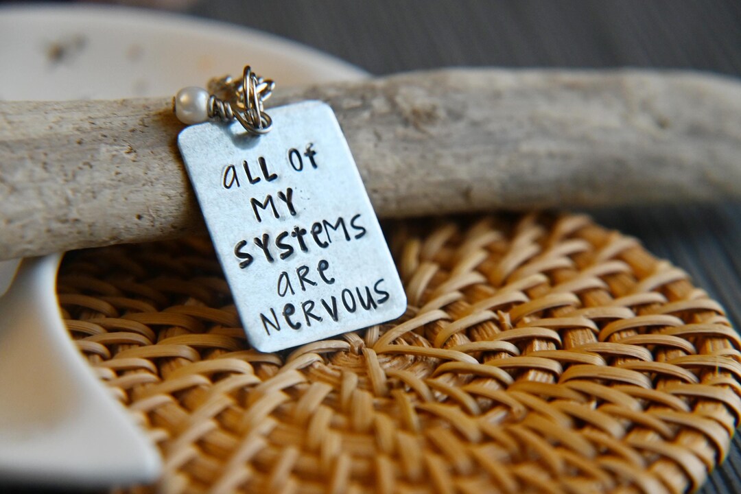 Systems Are Nervous, ADHD Necklace, Mental Health Awareness, Gift for ...