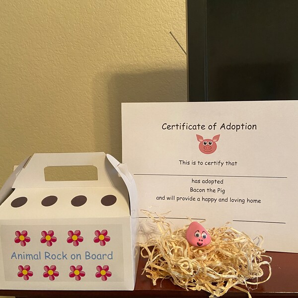 Adoption Certificate - Etsy