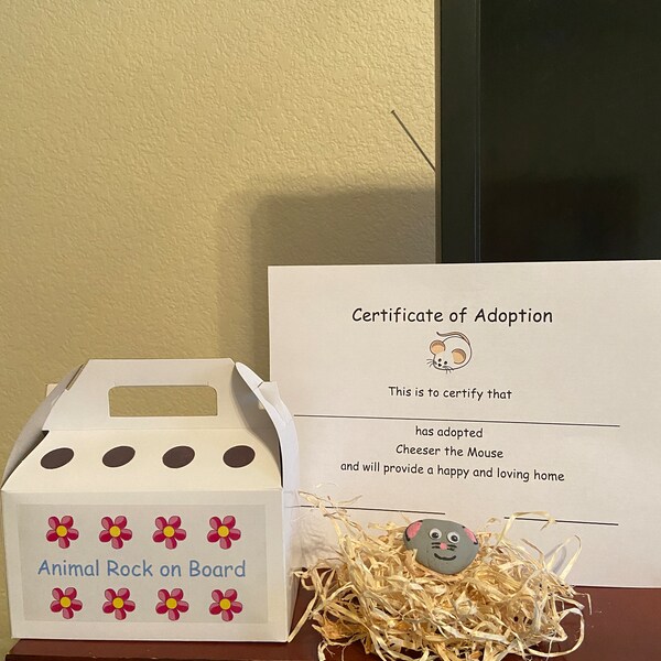 Mouse Rock Painted - Etsy