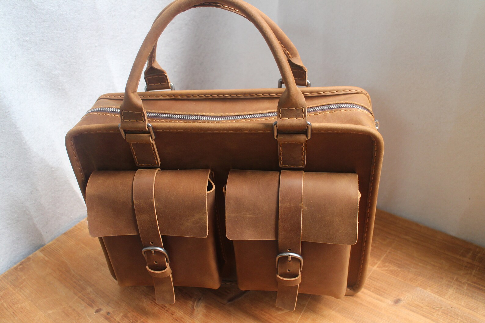 Large Handbags Versatile Leather Briefcases Laptop Bag - Etsy