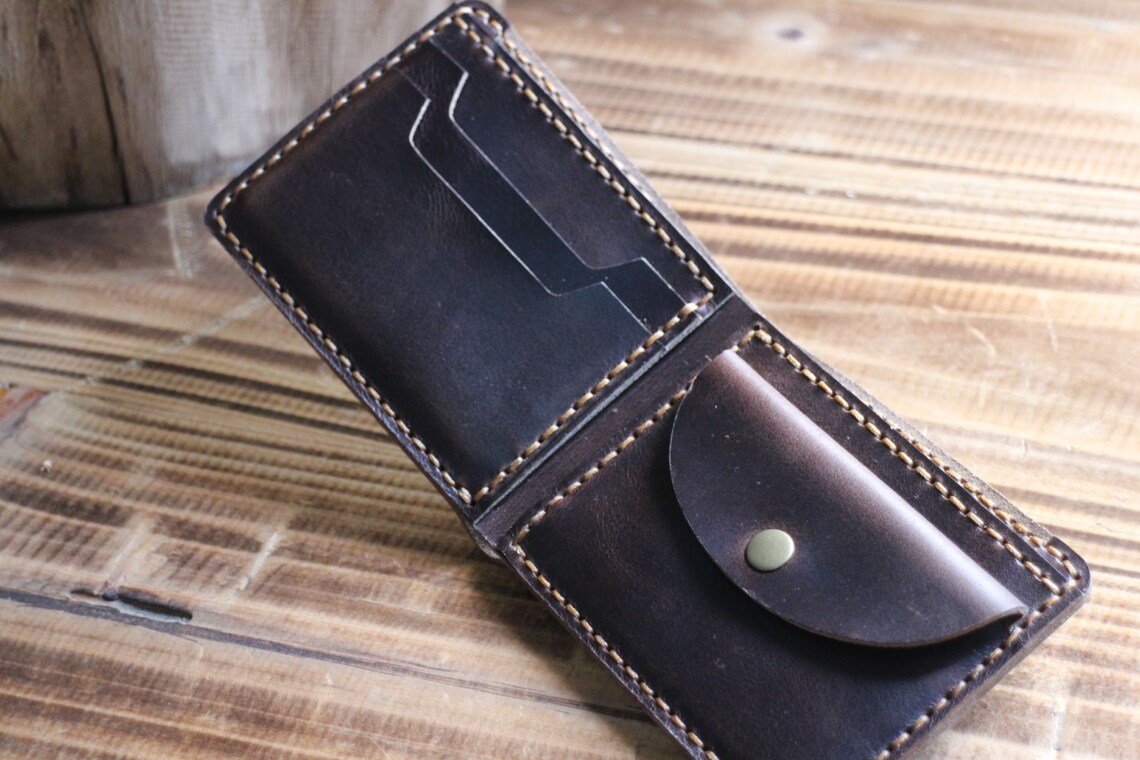 Wallet men leather wallets leather wallet leather credit | Etsy