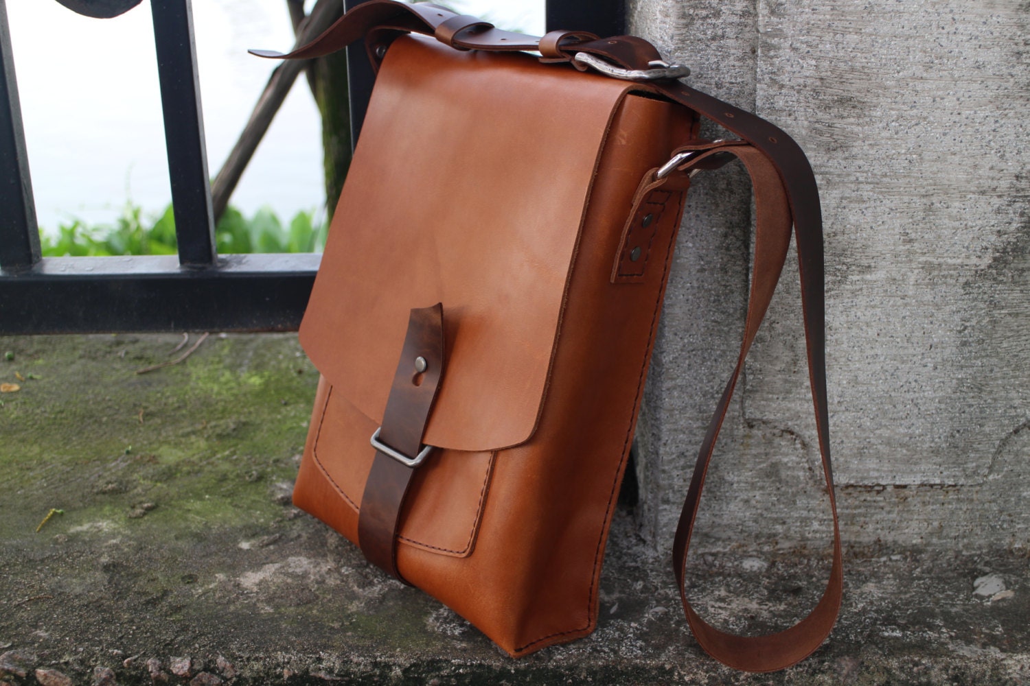 Leather Messenger Bagmens Leather Messenger Bag - Etsy