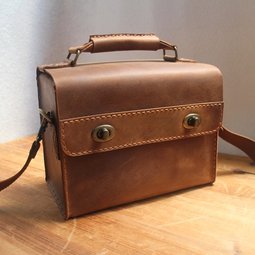 Camera Baghandmadecamera Tool Bagleather Messenger Bag | Etsy