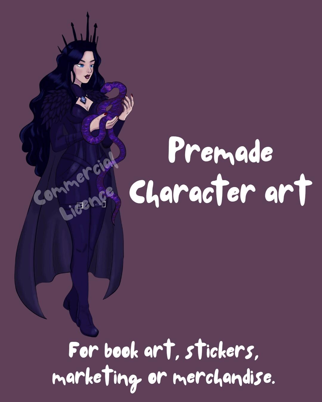 Premade Fantasy Character Art For Books Indie Authors And Dnd Etsy