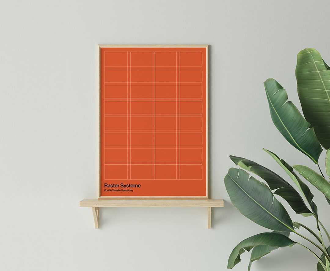 GRID SYSTEMS in Graphic Design Poster Print Bauhaus Minimalist - Etsy
