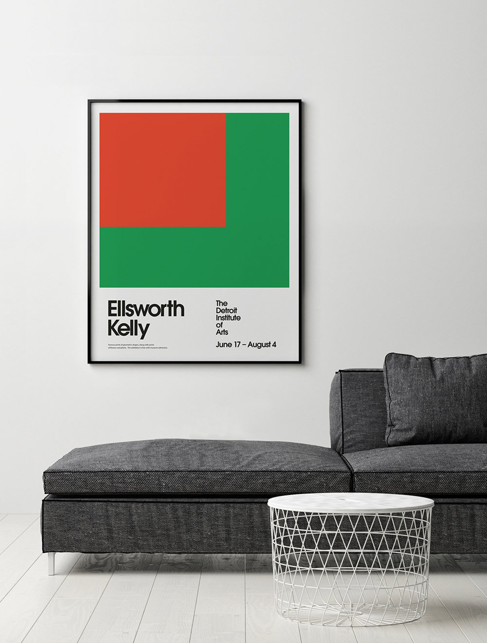 ELLSWORTH KELLY Poster Print Mid Century Modern Abstract Josef | Etsy