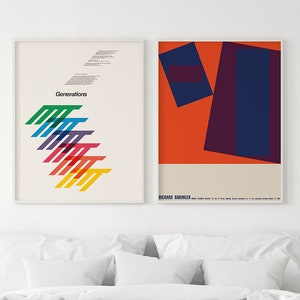 1983 MIT GENERATIONS Poster Print Mid Century Modern Olympics Expo ...