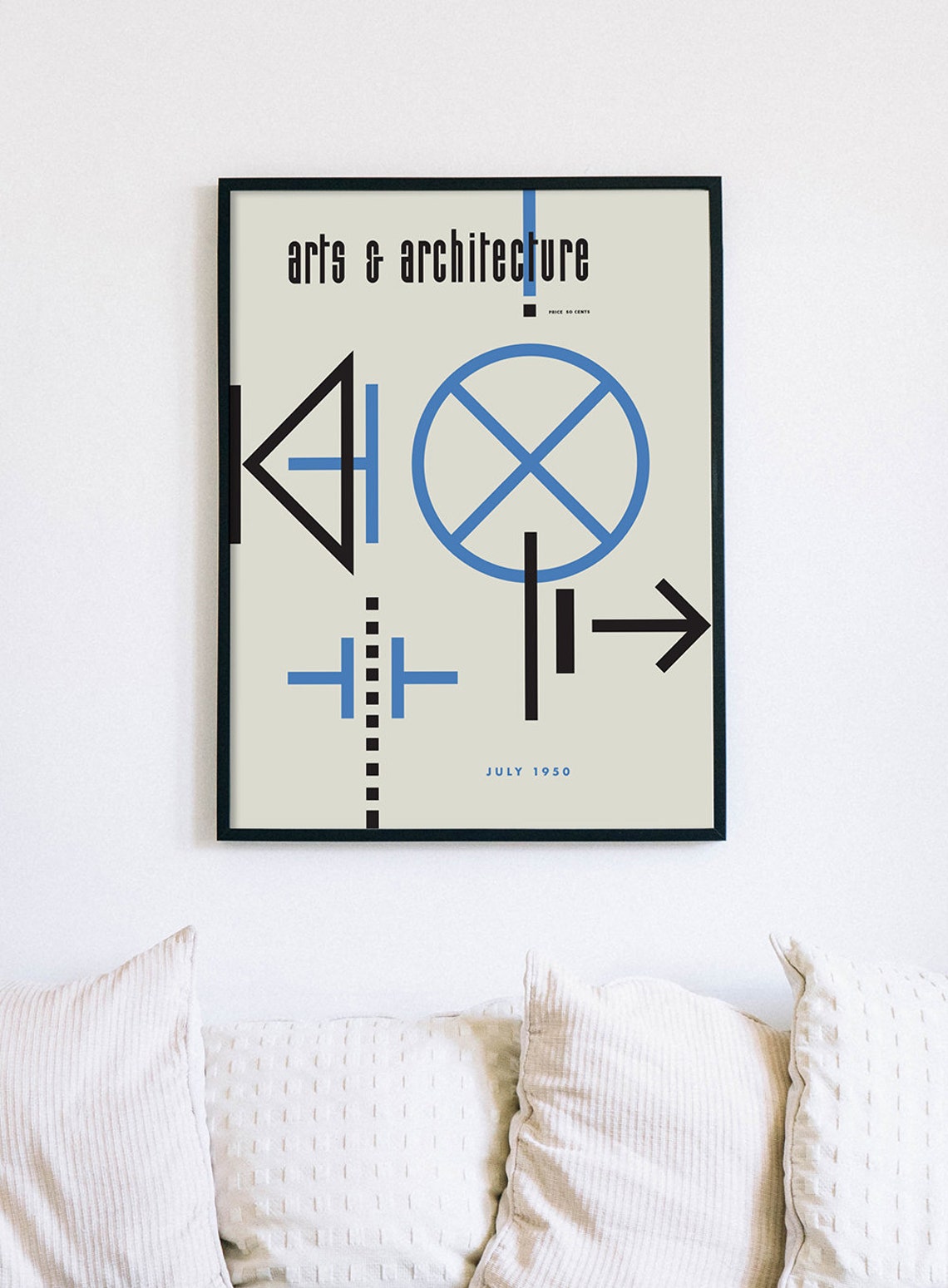 ARTS & ARCHITECTURE Mid Century Modern Poster Print Bauhaus | Etsy