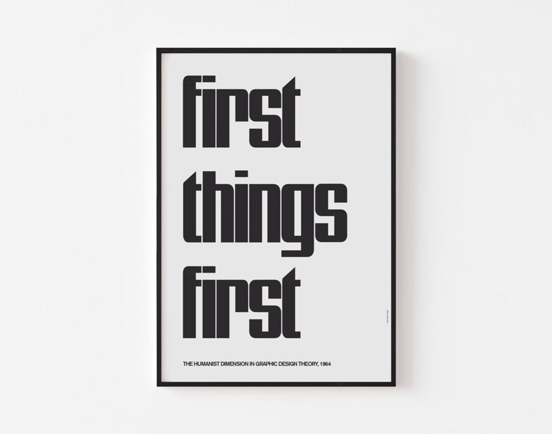 FIRST THINGS FIRST 1964 London Design Manifest Mid Century Modern ...