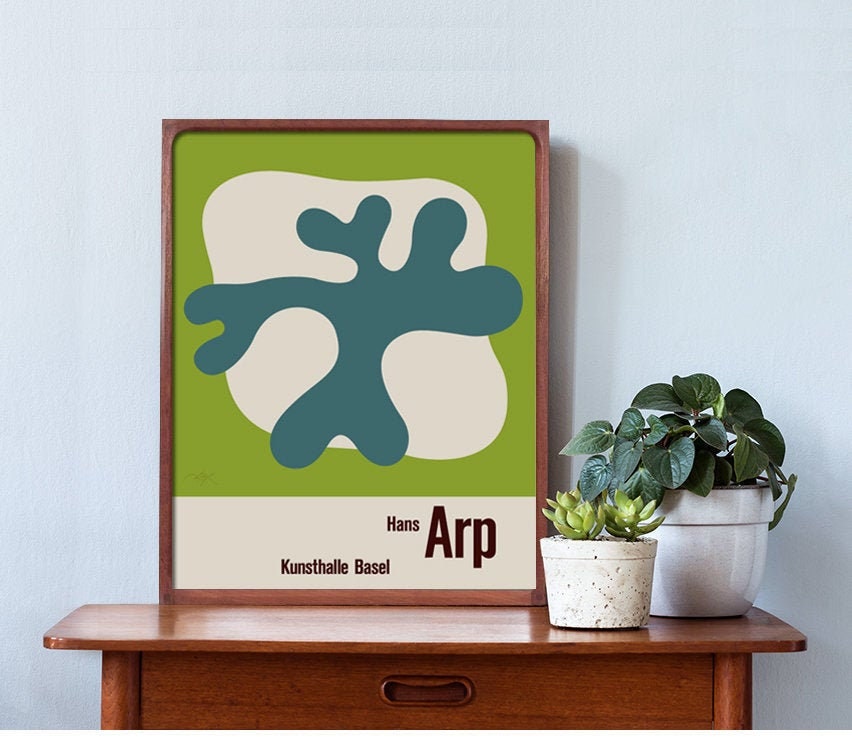 1962 ARMIN HOFMANN for ARP Poster Print Jean Hans Arp Book | Etsy