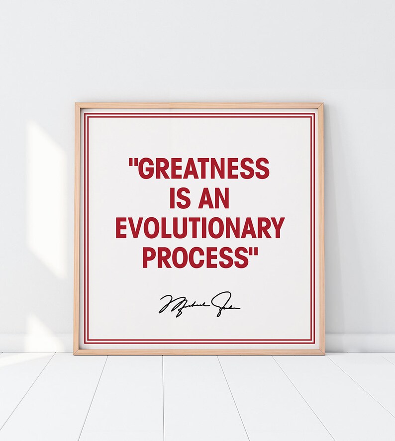 MICHAEL JORDAN INSPIRATIONAL Poster Print Quote Saying | Etsy