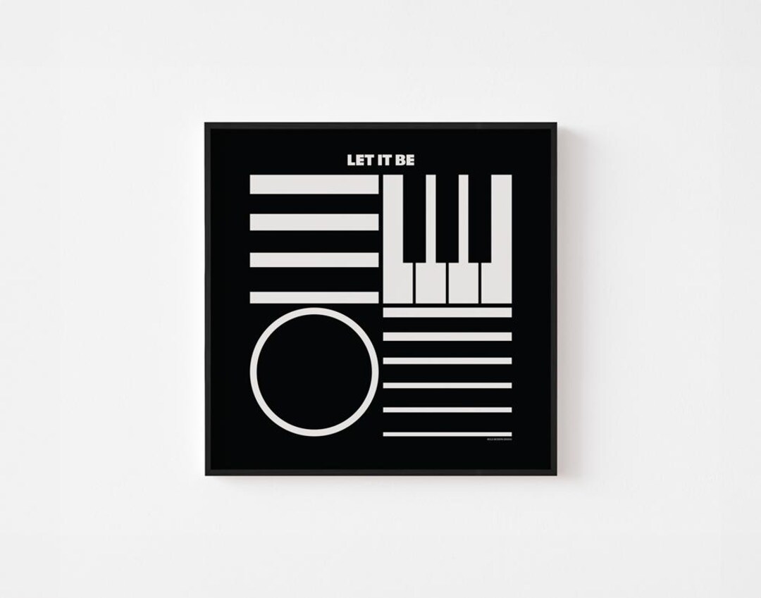 The Beatles Let It Be Poster Print | John Lennon Paul Mccartney | Mid ...