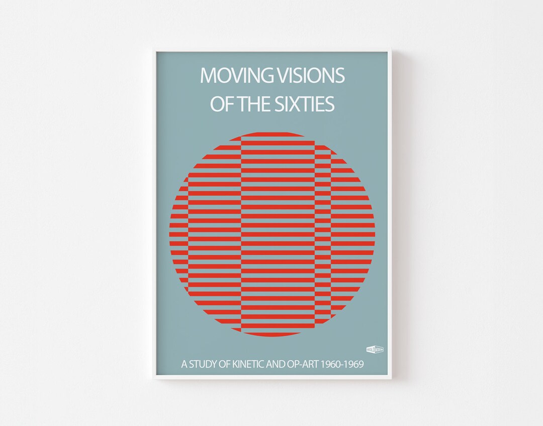 KINETIC & OP ART of the 60's Poster Print Mid Century Modern Victor ...