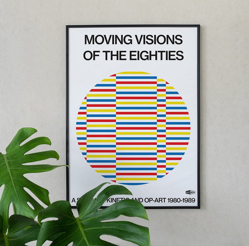 KINETIC & OP ART of the 80's Poster Print Mid Century - Etsy