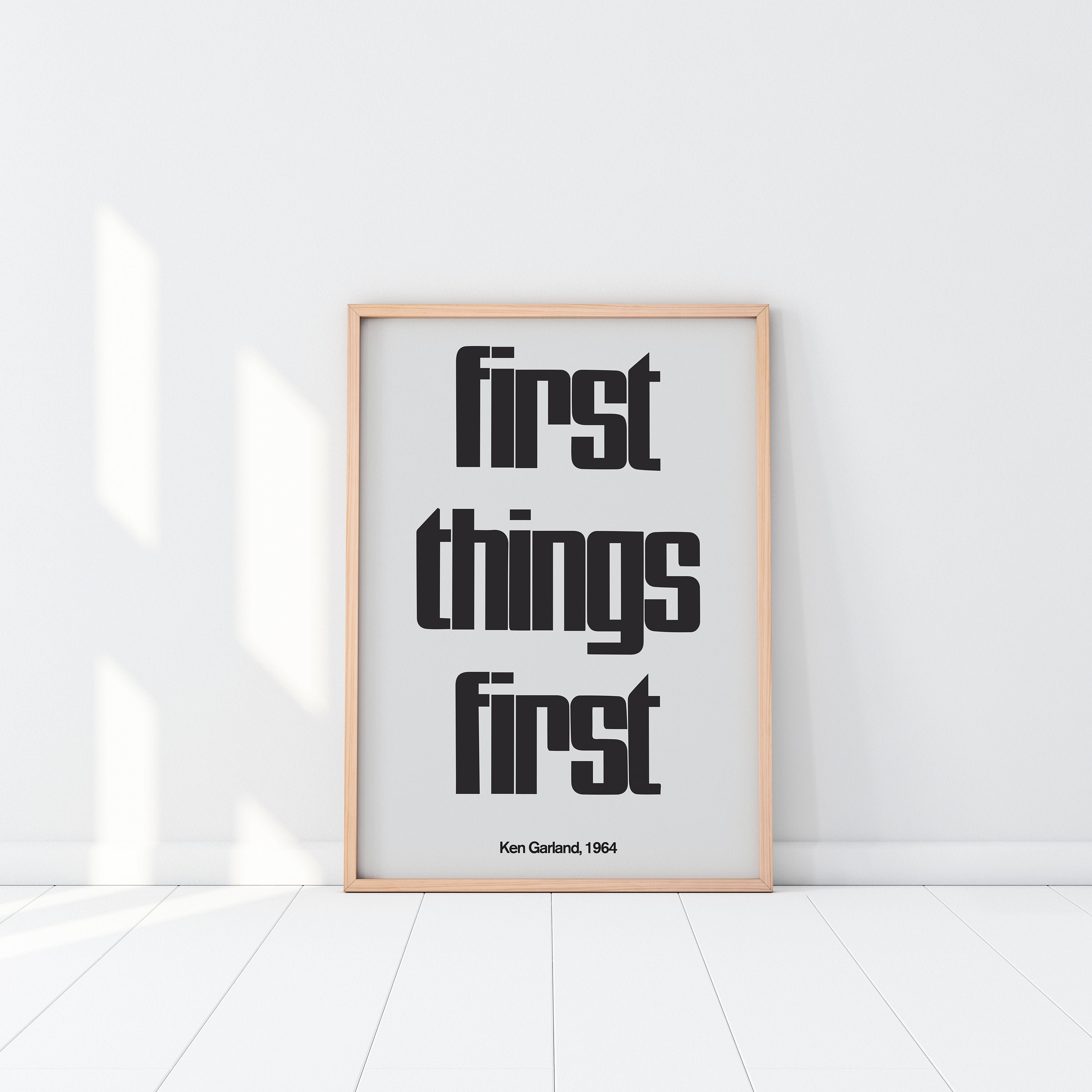 FIRST THINGS FIRST 1964 London Design Manifest Mid Century | Etsy UK