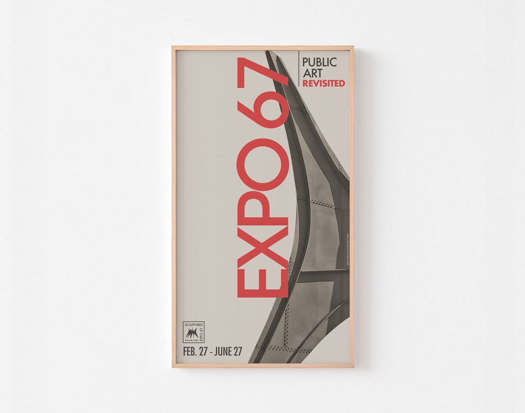 EXPO 67 REVISITED | Alexander Calder Poster Print | Bauhaus Mid Century ...
