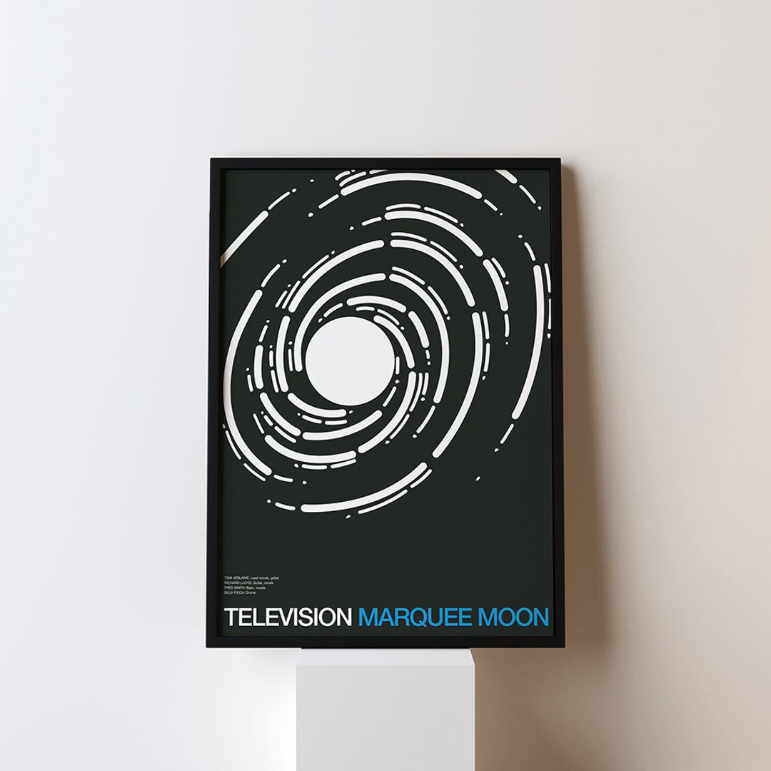 TELEVISION MARQUEE MOON Poster Print Tom Verlaine Modernist - Etsy
