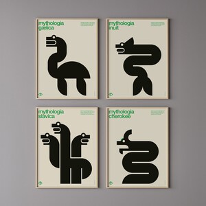 CHEROKEE MYTHOLOGY UKTENA Poster Print Mid Century Modern - Etsy