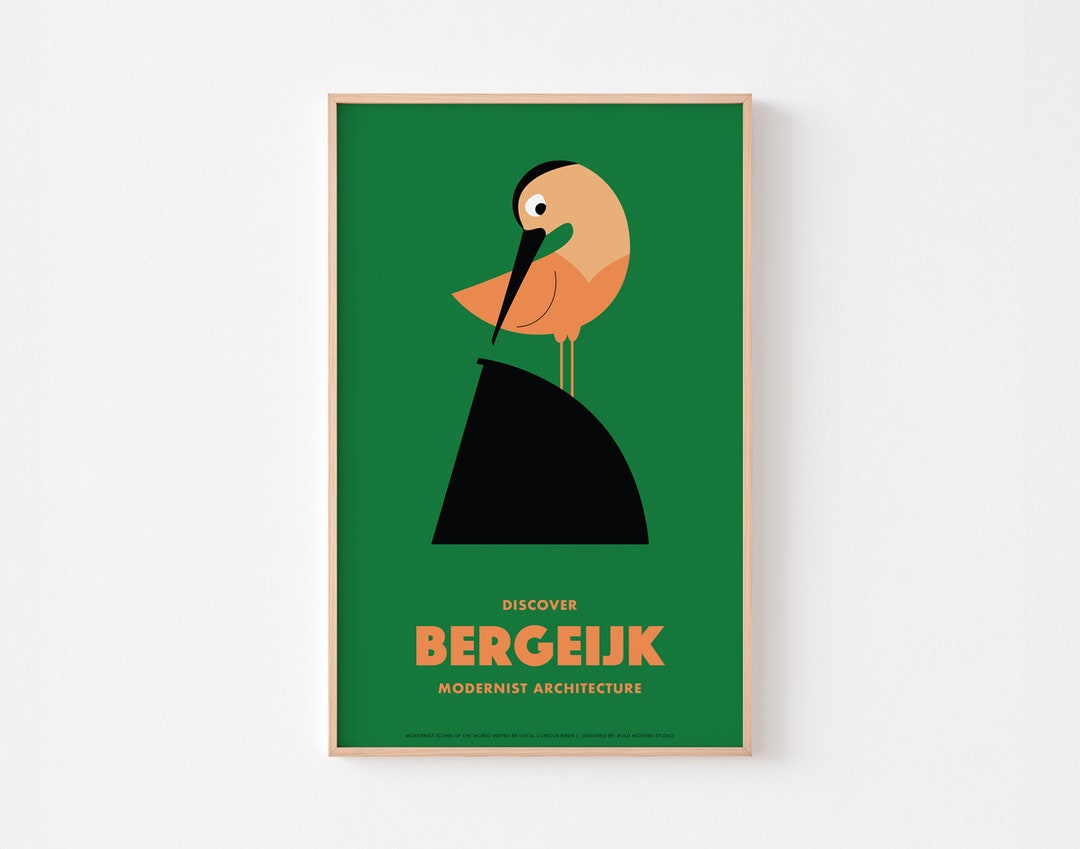 BERGEIJK HOLLAND ARCHITECTURE Poster Print Netherlands Dutch Modernism ...