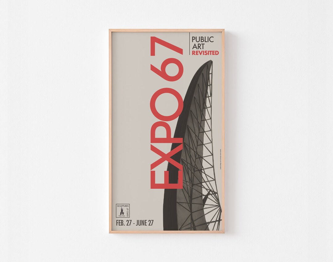 EXPO 67 REVISITED | Walter Fuhrer Poster Print | Bauhaus Mid Century ...