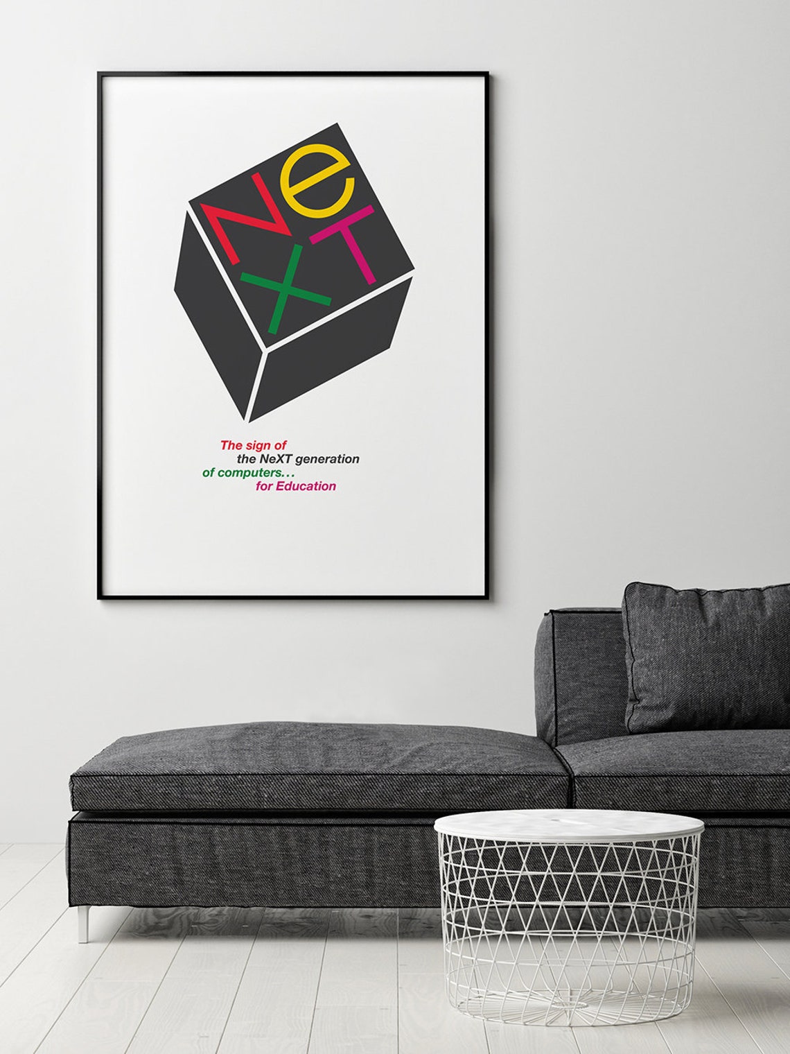 Next COMPUTERS Paul Rand Poster Print Modernist Abstract | Etsy