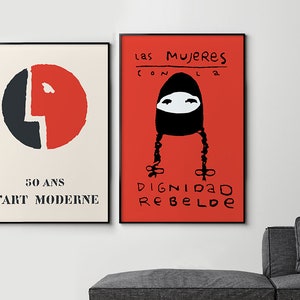 1958 MODERN ART RETROSPECTIVE Poster Print 50 Ans D'art Moderne ...