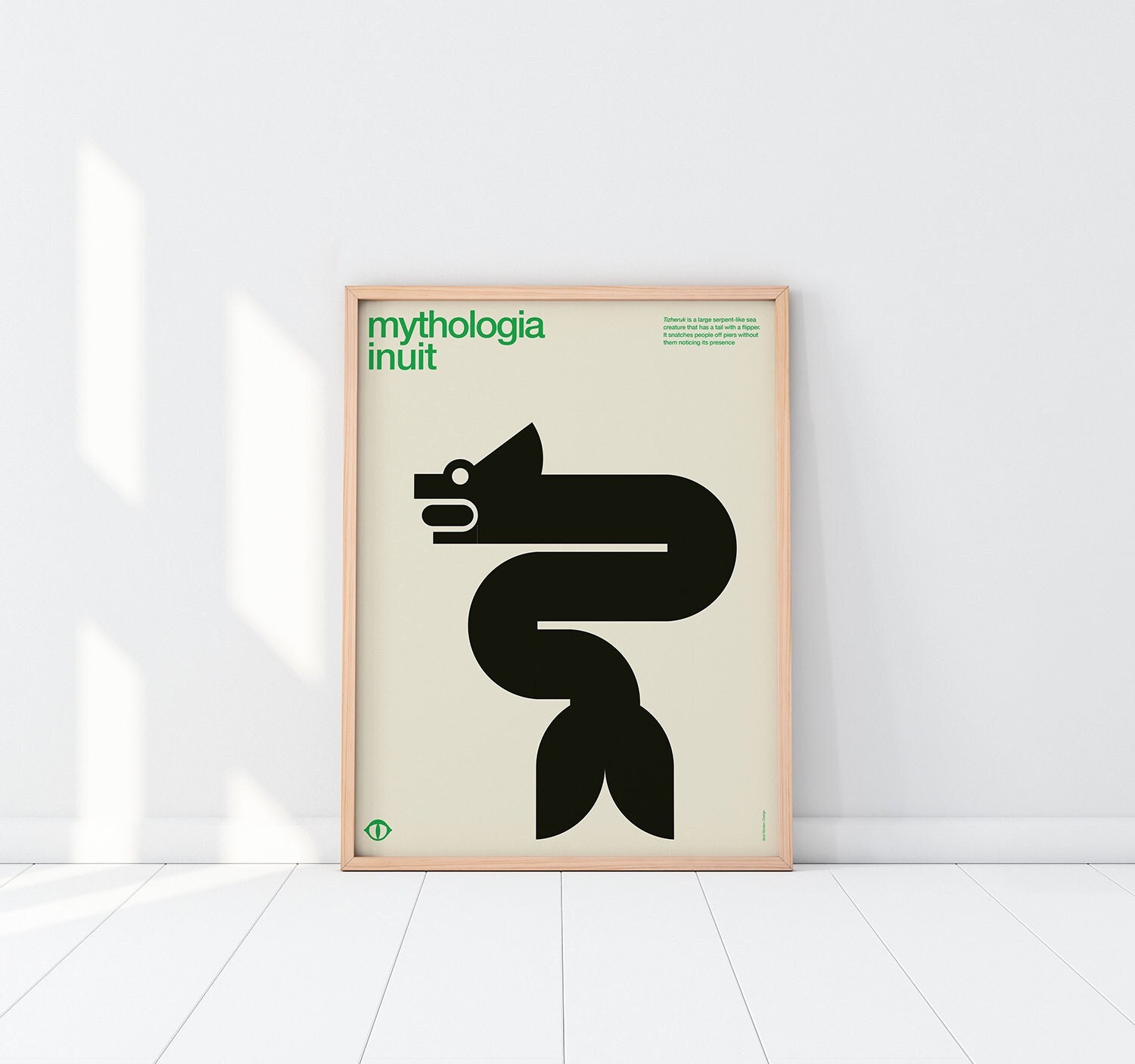 INUIT MYTHOLOGY TIZHERUK Poster Print Mid Century Modern Canada First ...