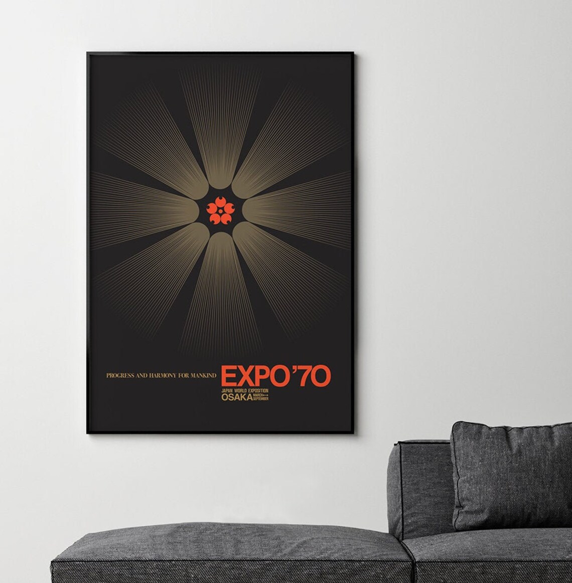 OSAKA EXPO 1970 Mid Century Modern Poster Print Japan - Etsy