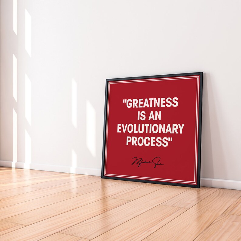 MICHAEL JORDAN INSPIRATIONAL Poster Print Quote Saying | Etsy