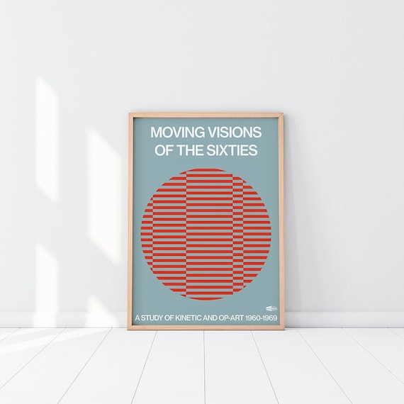 KINETIC & OP ART of the 60's Poster Print Mid Century - Etsy