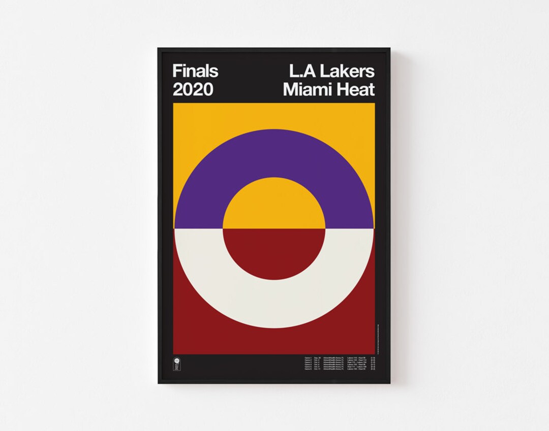 2020 NBA Finals Poster Print | Los Angeles L.A Lakers Miami Heat ...