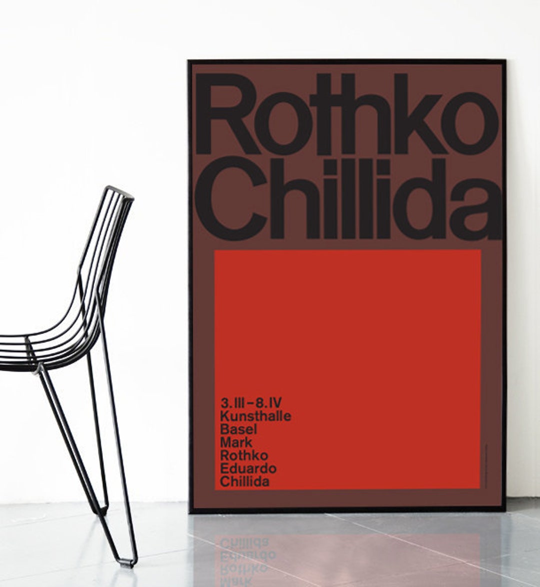 Mark ROTHKO Eduardo CHILLIDA Poster Print Mid Century Modern - Etsy