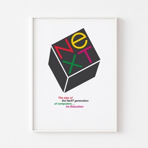 Next COMPUTERS Paul Rand Poster Print Modernist Abstract Typography ...