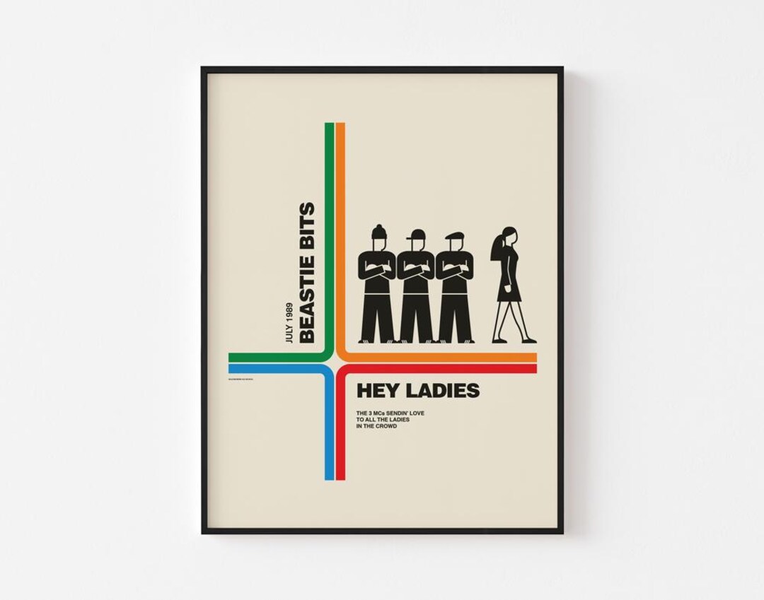 Beastie Bits Poster Print | Hey Ladies | Bauhaus New York Subway Paula ...
