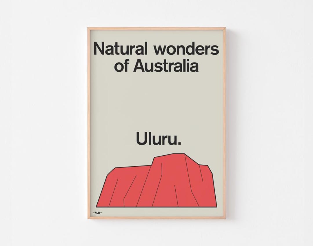 Uluru Poster Print | Natural Wonders of Australia | Moderna Museet Mid ...