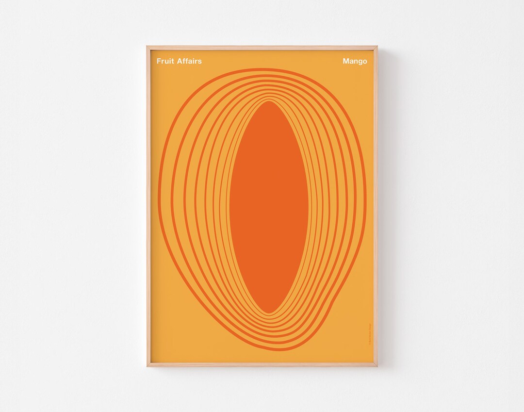 FRUIT AFFAIRS MANGO Poster Print Mid Century Modern Magazine Canada ...