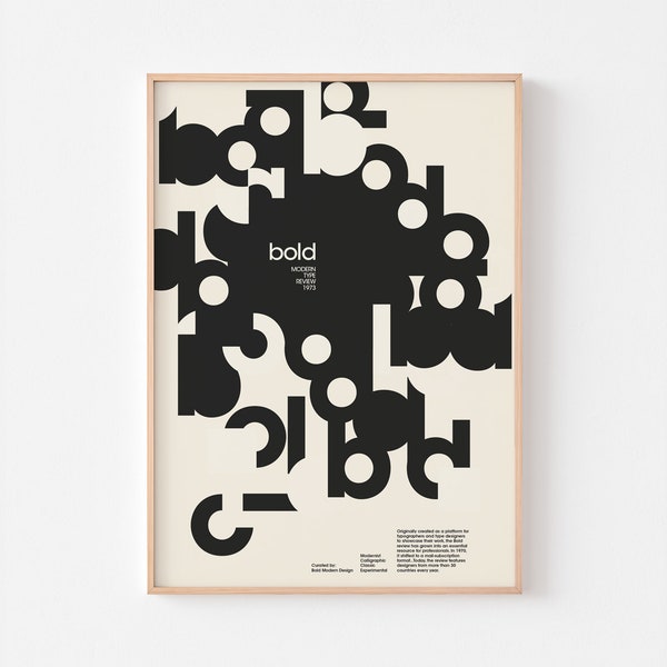 Modern Design Poster - Etsy