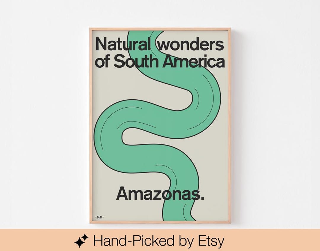 Rio Amazonas Poster Print | Natural Wonders of South America | Amazon ...