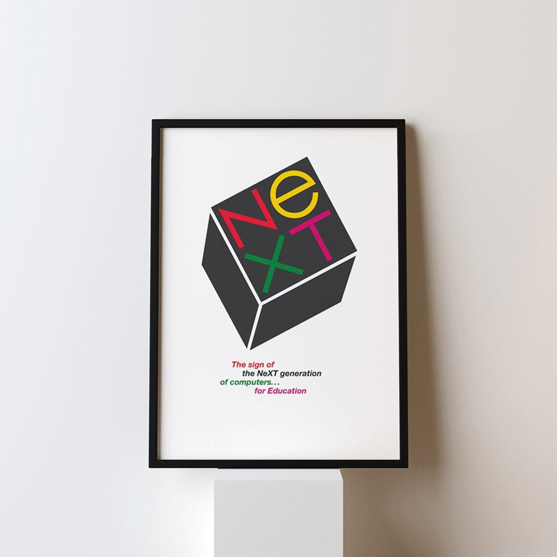 Next COMPUTERS Paul Rand Poster Print Modernist Abstract | Etsy