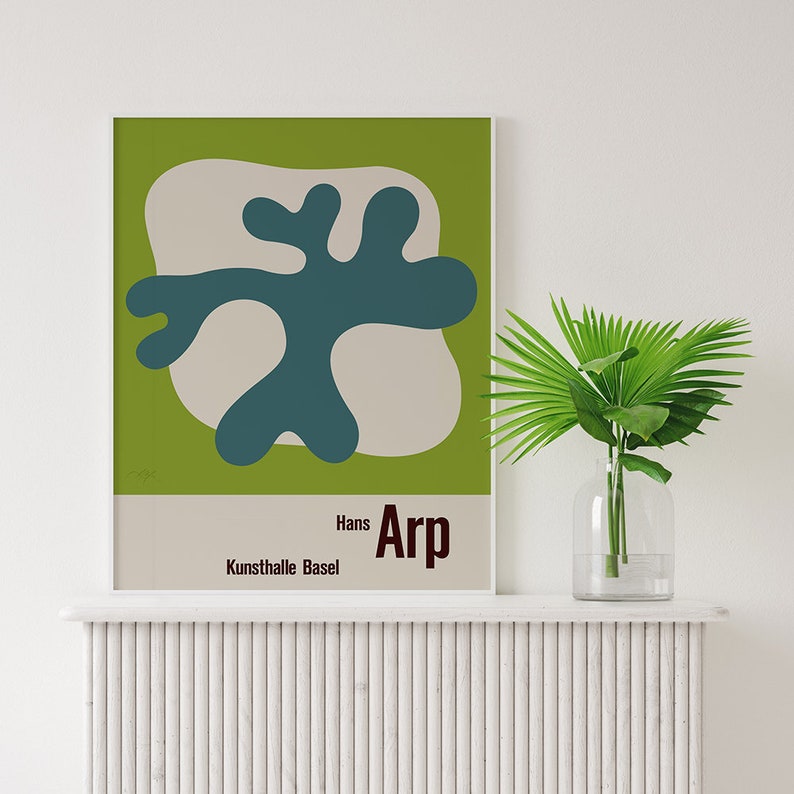 1962 ARMIN HOFMANN for ARP Poster Print Jean Hans Arp Book | Etsy